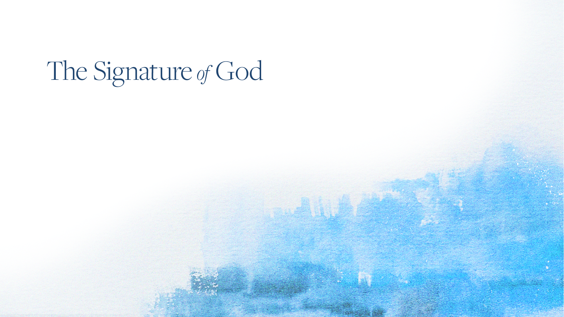 11/6/22 – “Transformation” – The Signature of God - Gilead Church